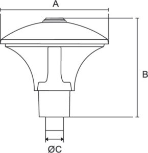 LED Post Top Lantern - Halonix